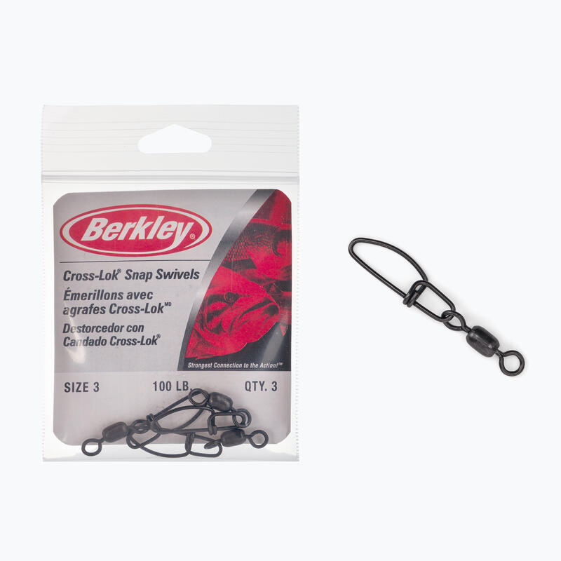 Berkley Mc Mahon Cross-Lok Snap Spinnwirbel BERKLEY - DECATHLON