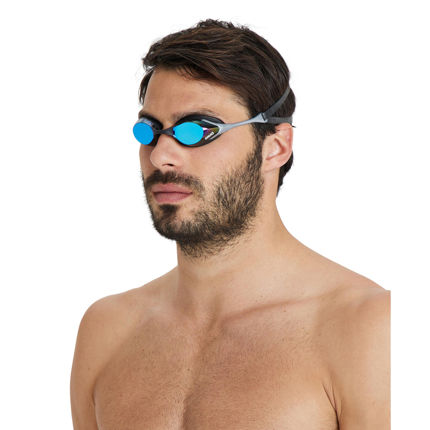 Arena Cobra Swipe Mirrored Goggles - Blue/ Silver ARENA | Decathlon