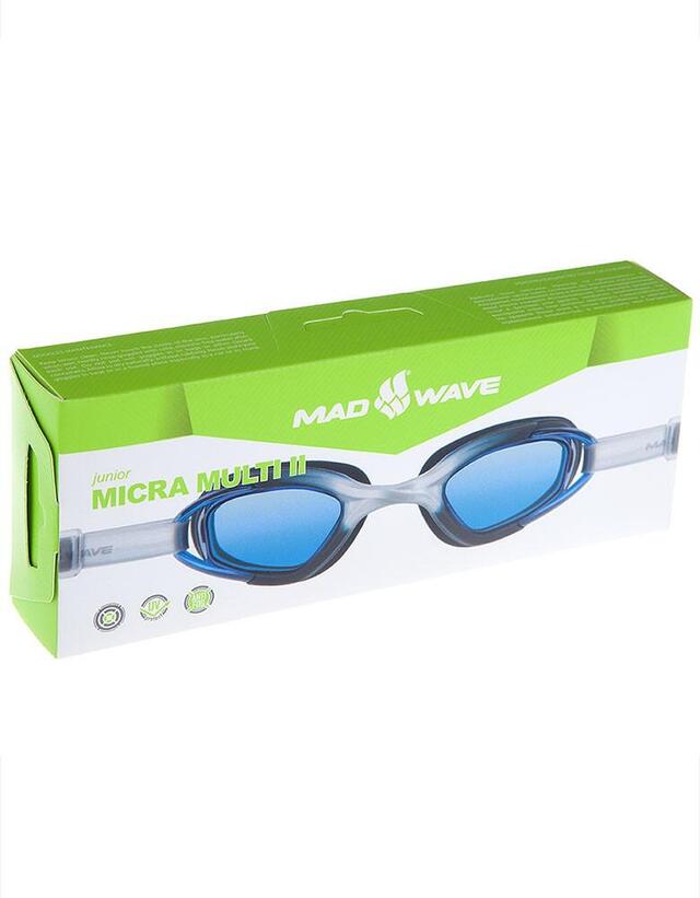Mad Wave Micra Multi II Kinder-Schwimmbrille Blau/Schwarz | Decathlon