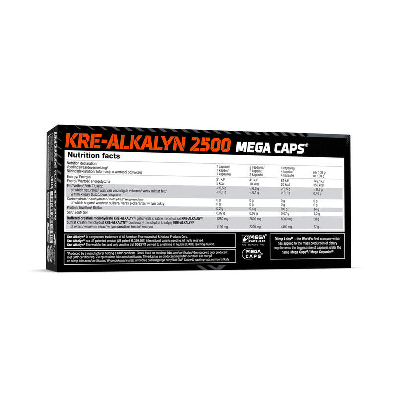 Kreatyna Olimp Kre-Alkalyn® 2500 Mega Caps® - 120 Kapsułek OLIMP SPORT ... Kreatyna Olimp Kre-Alkalyn® 2500 Mega Caps® - 120 Kapsułek OLIMP SPORT ...