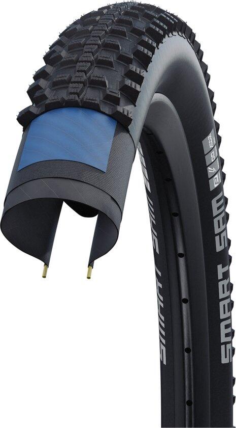 Schwalbe SMART SAM PERF WRD 26 x 2.10 Black Reflex Tyre - Decathlon