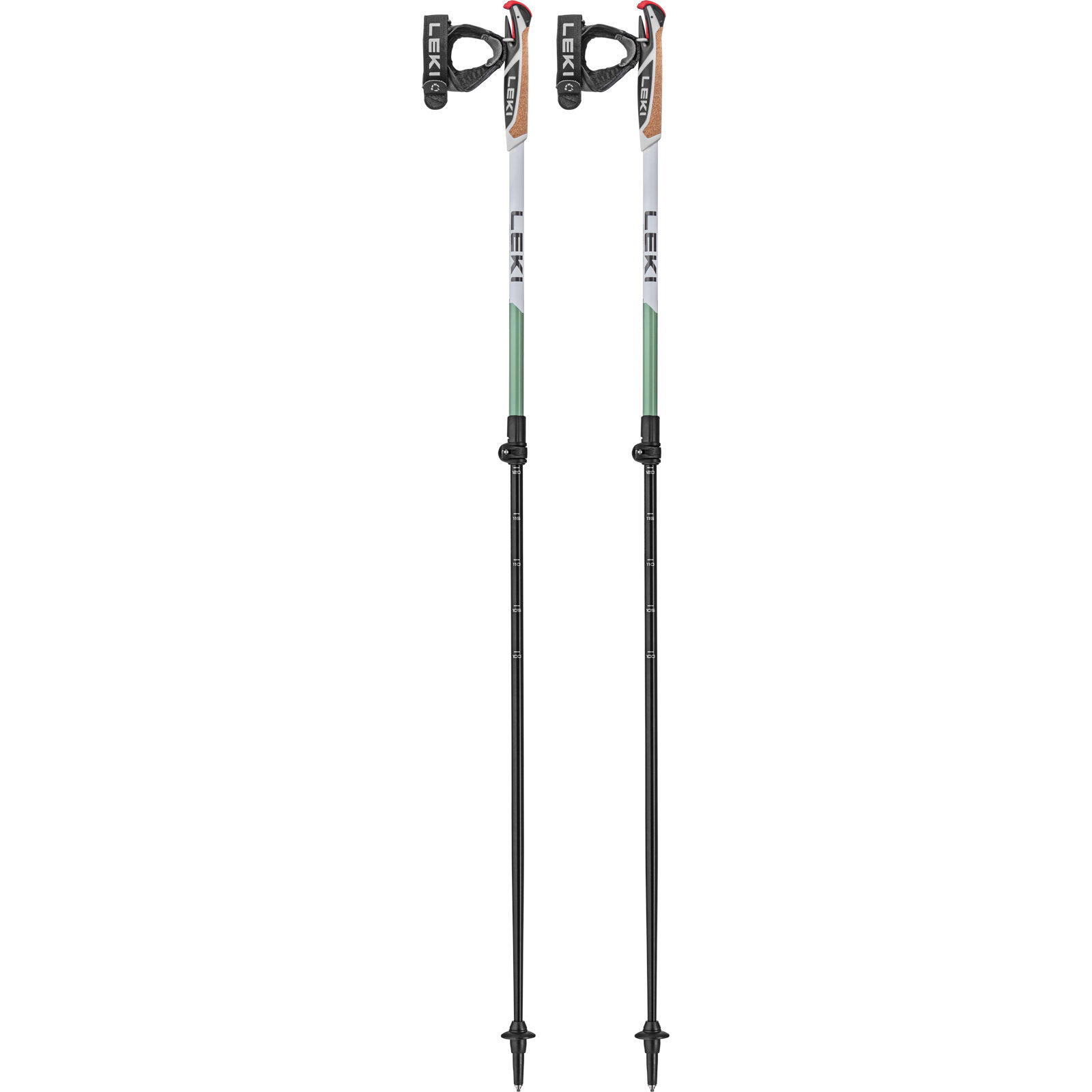 LEKI Spin Shark SL Nordic Walking Pole Pair White/Green LEKI | Decathlon