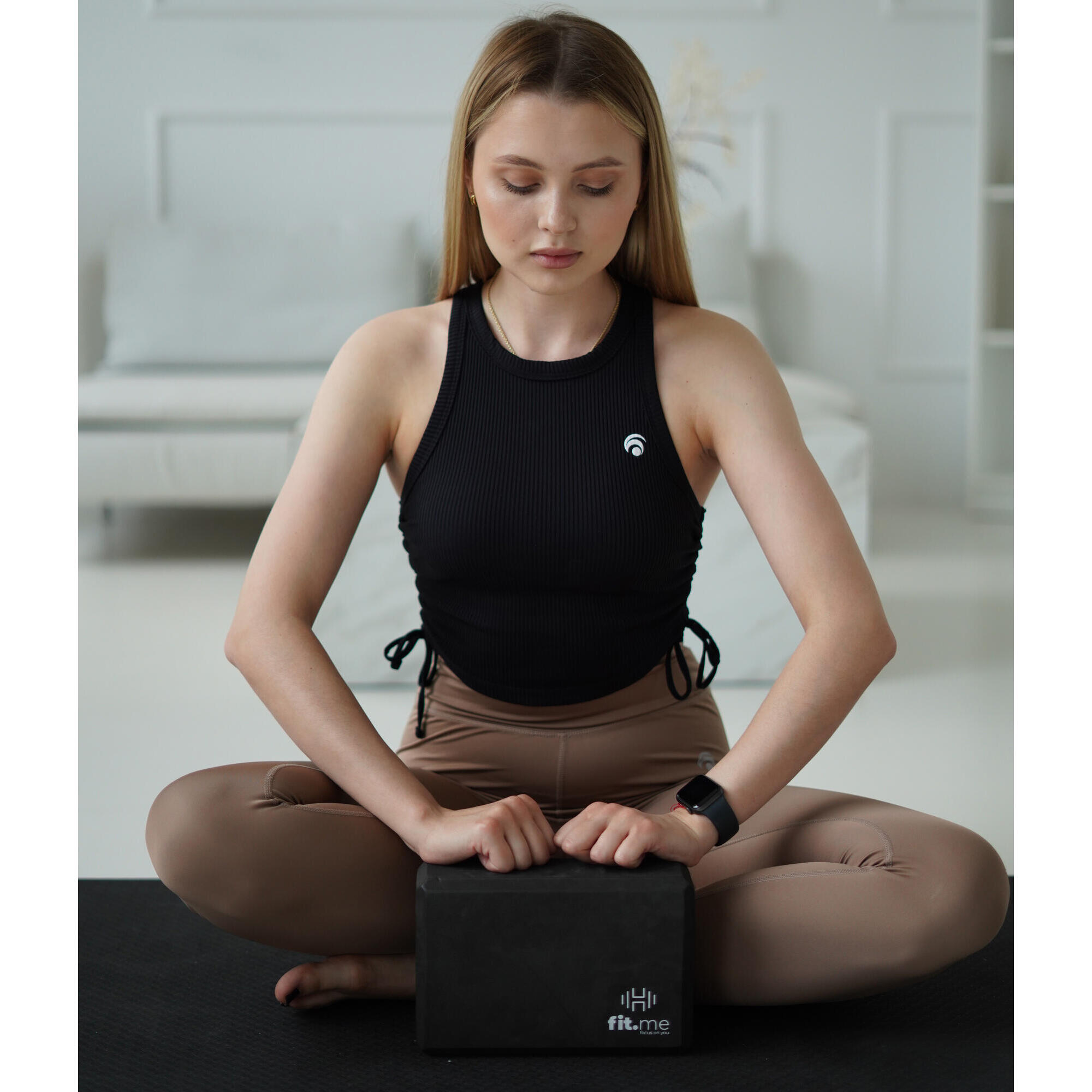 Zestaw do jogi 2 x Kostka Pianka EVA i Pasek do jogi FIT.ME FIT.ME ...