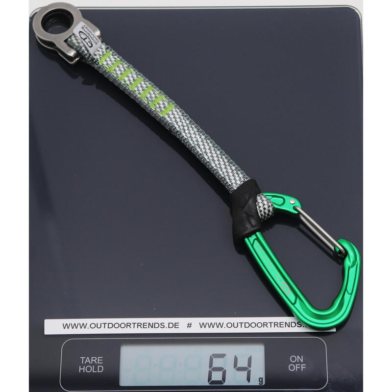 Expressschlinge für Eisschrauben Ice Hook green 17 cm CLIMBING ...