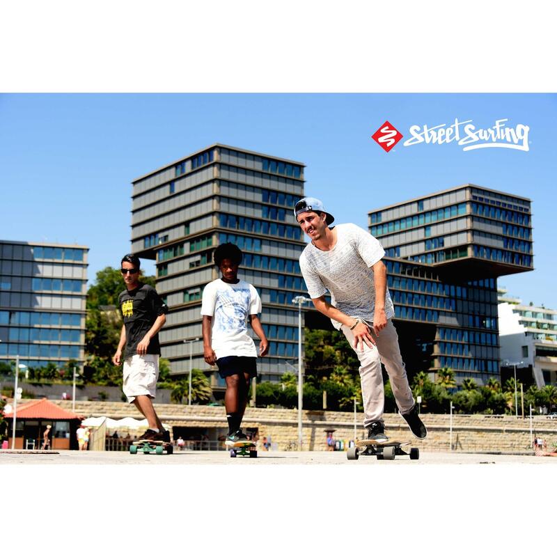 Longboard Drop Through Freeride 39" Curve Holy Cube STREET SURFING ...