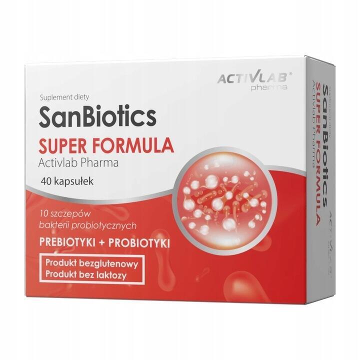 Probiotyk SanBiotics Super Formuła Kapsułki Activlab Pharma ACTIVLAB ...