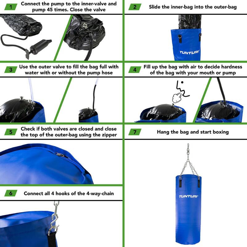 Tunturi Wasser Boxsack 100 cm 30 kg Blau | TUNTURI | Decathlon.ch