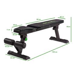 TUNTURI Halterbank FB80 - Fitnessbank - Trainingsbank - Flat Bench ...
