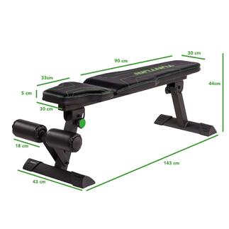 TUNTURI Halterbank FB80 - Fitnessbank - Trainingsbank - Flat Bench ...