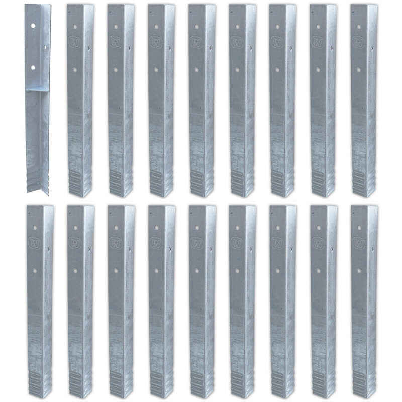 Bodenanker Erdanker Winkelanker-Set SolidLock 18 Stk. WICKEY - DECATHLON