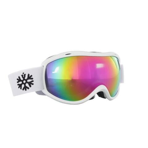 IVOL Skibril / Snowboard bril Wit - Roze spiegelglas | Decathlon