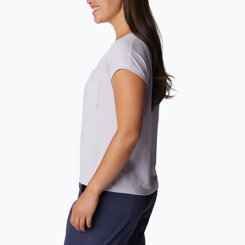 COLUMBIA - Tricou trekking femei Mâneci Scurte Boundless Trek, Violet ...
