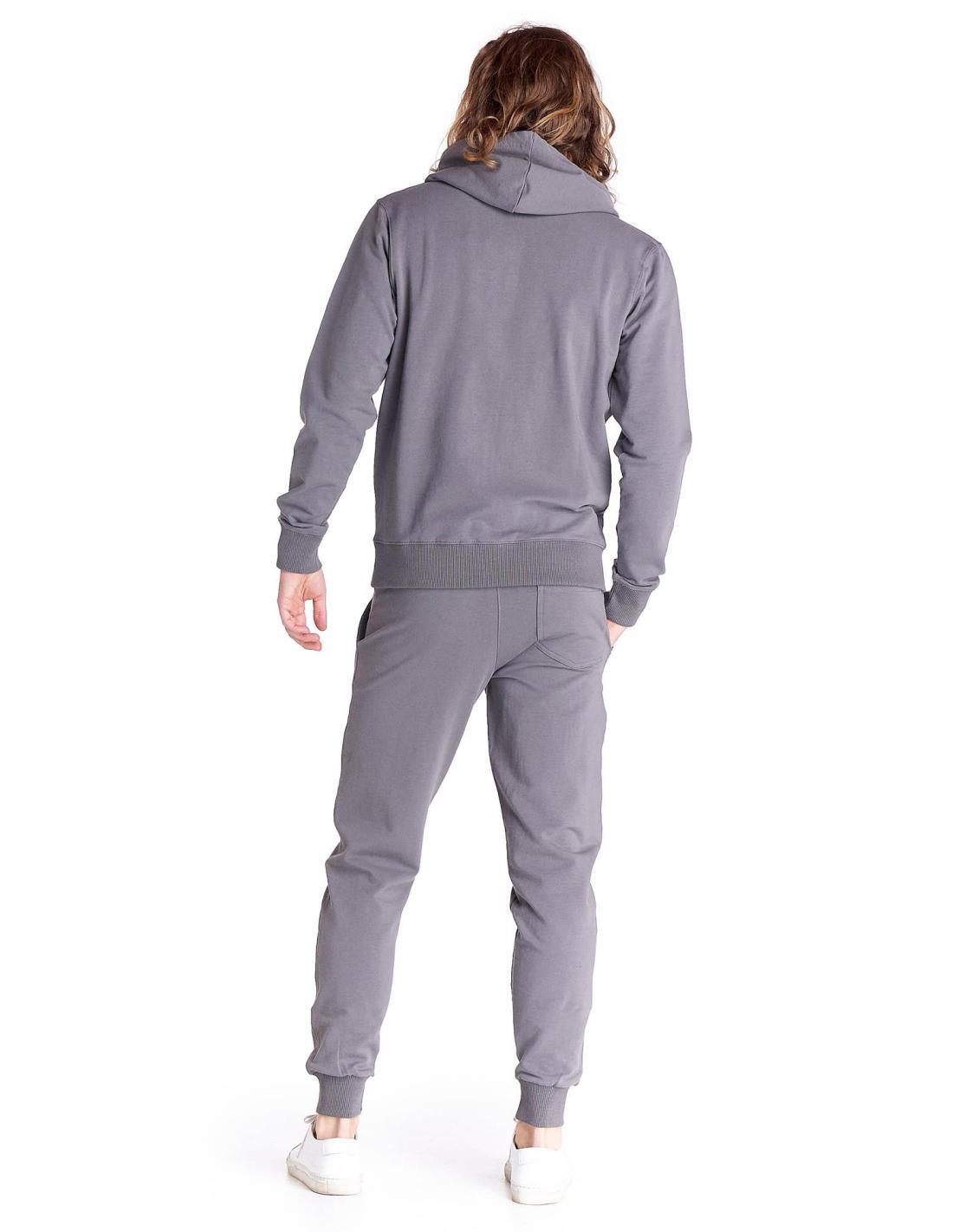 Herren-Kapuzenpullover mit durchgehendem Reißverschluss Leone basic Big ...