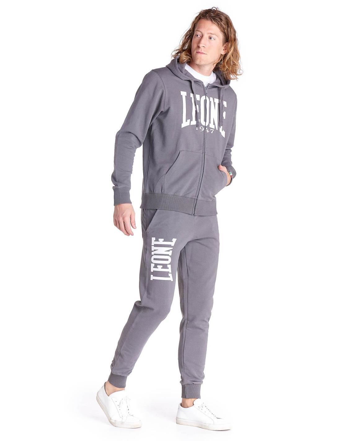 Herren-Kapuzenpullover mit durchgehendem Reißverschluss Leone basic Big ...