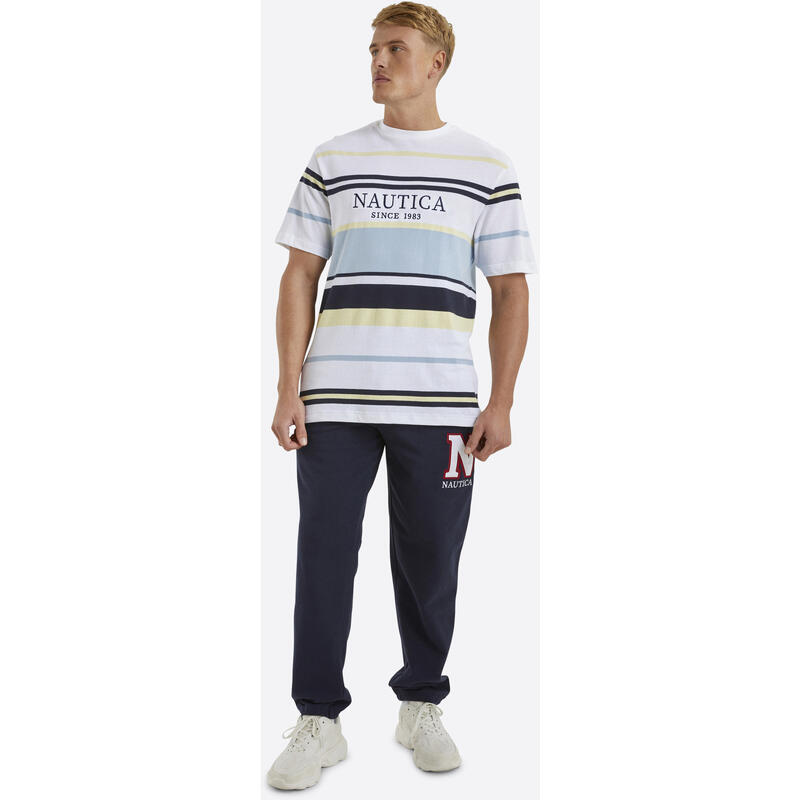 Póló Nautica Perez, Fehér, Férfiak NAUTICA - Decathlon
