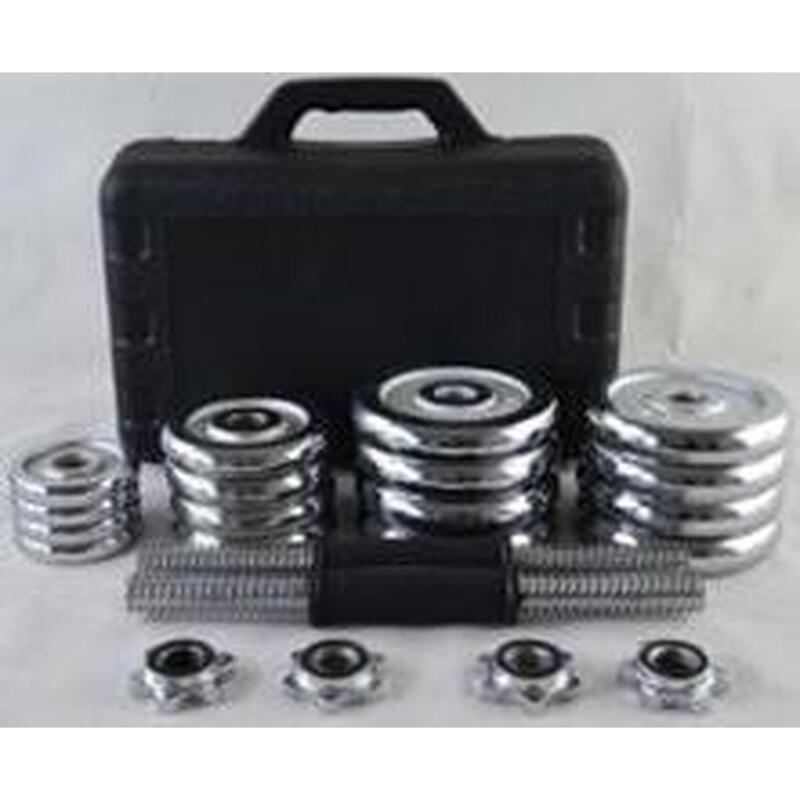 30kg chrome dumbbell set | RELOAD SPORT | Decathlon.nl