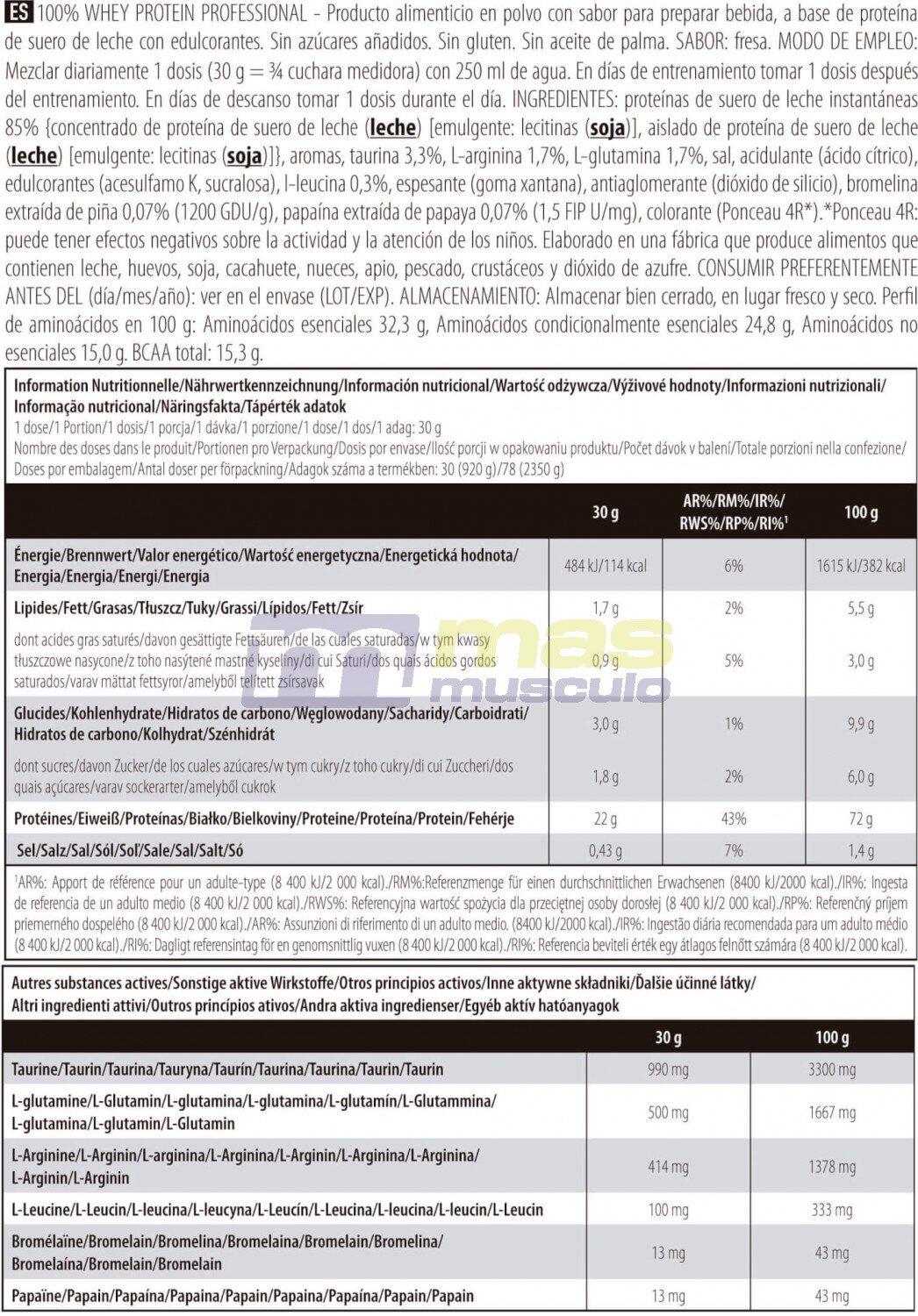 Whey Protein - 100% Whey Professional (2,350kg) - Fräser | Decathlon