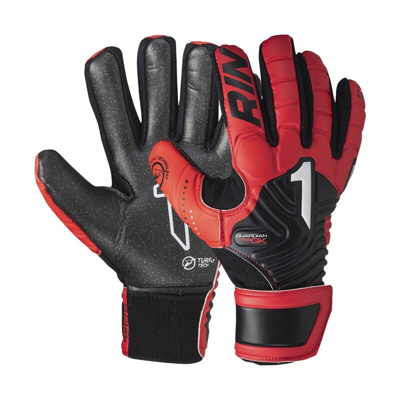 Luva De Guarda-redes Guardian Gk Crianças Vermelho/preto RINAT - Decathlon