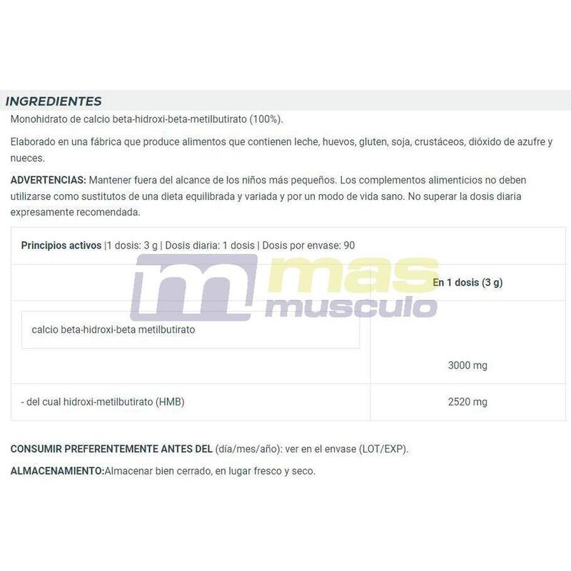 HMB - Ca-HMB 3000 - 270g BIOTECHUSA | Decathlon