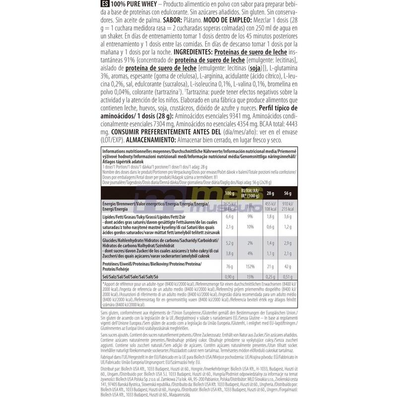 BIOTECHUSA Wei-eiwit - 100% Pure Wei (2,27kg) - Kokosnoot Chocolade ...