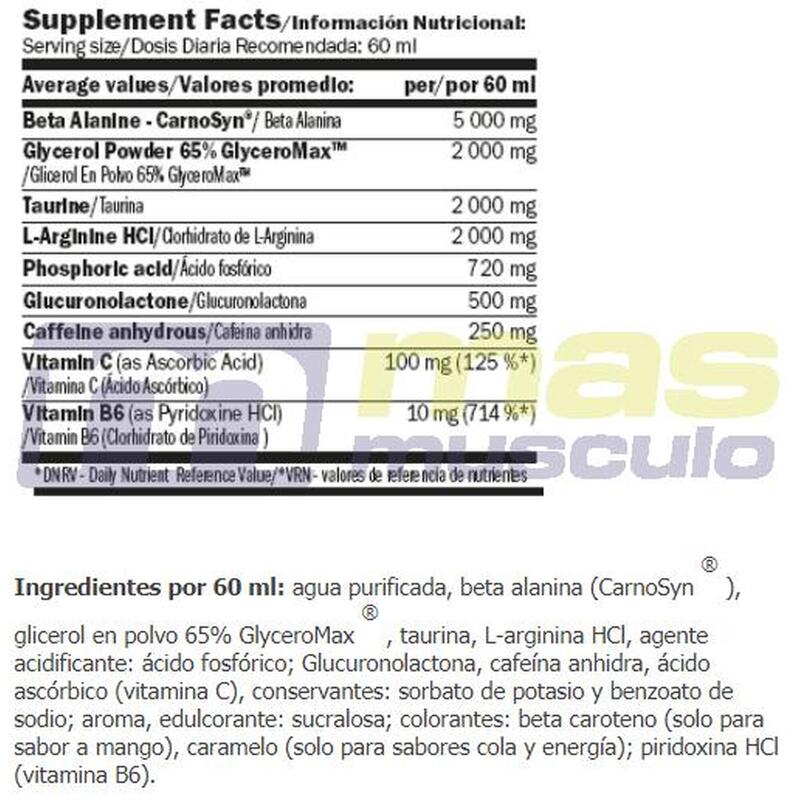 CellUp Pre-workout Energy Shot - 60ml Doubler de AmiXpro® series AMIX ...