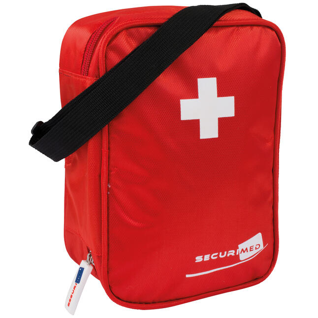 Trousse de 1er secours souple Indispensable rouge - 57 pièces SECURIMED ...
