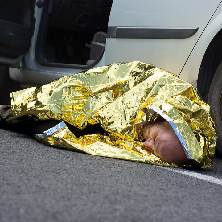 Couverture de survie isotherme double face SECURIMED | Decathlon