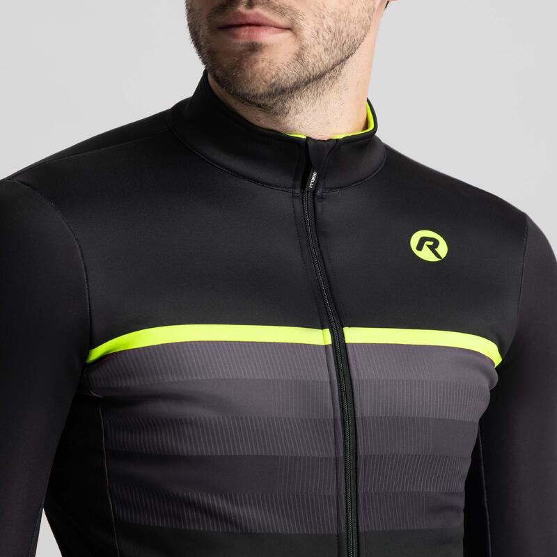 Softshellová cyklobunda s prodyšným zádovým dílem Rogelli HERO II ...