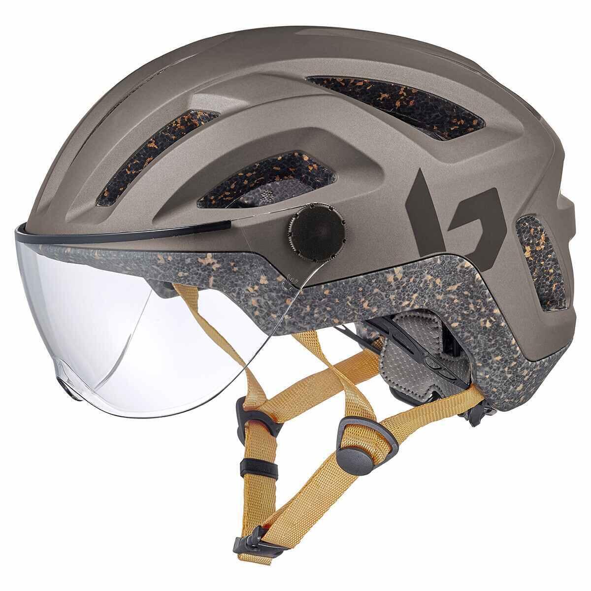 Casque de vélo urbain « Eco React Visor », bronze foncé BOLLE | Decathlon
