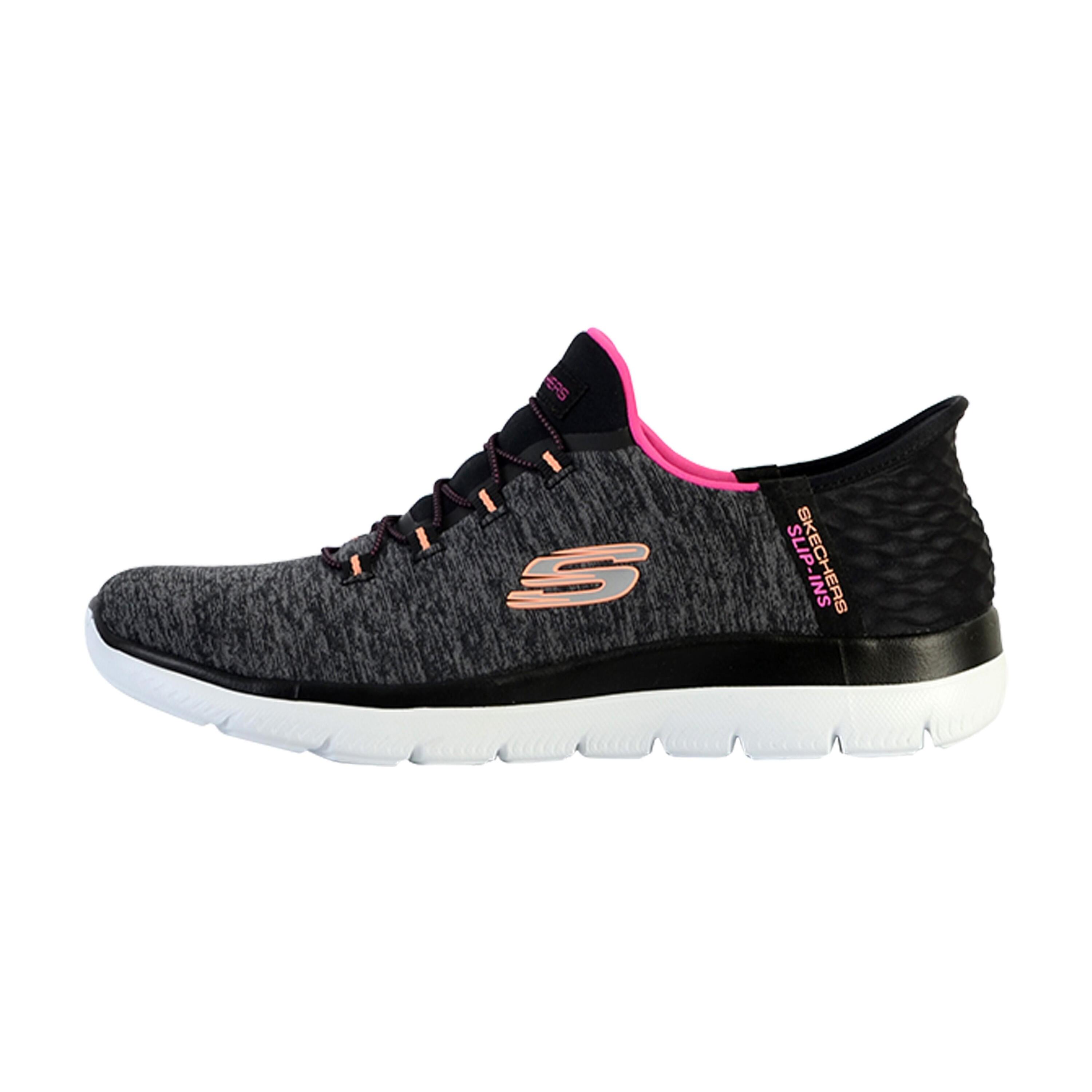 149937/bkmt Womens Sports Low Top Slip On Trainers SKECHERS | Decathlon