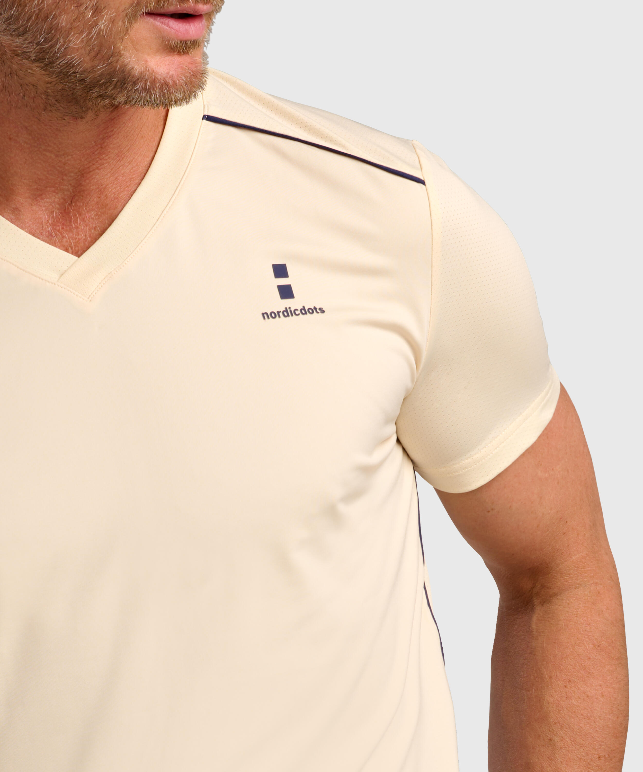 Men's Performance V-Tee Tennis/Padel Yellow Breeze - Decathlon