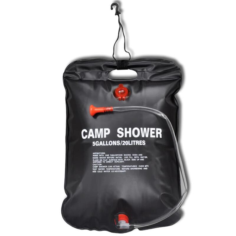VidaXL Napelemes kempingzuhany 20 L - 2 db VIDAXL - Decathlon