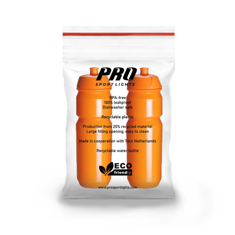 2 db kulacs – 750 ml – Narancssárga kulacs PRO SPORT LIGHTS - Decathlon
