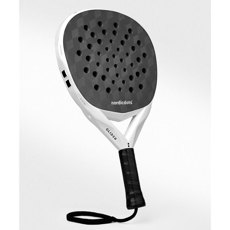 Padel-Schläger Erwachsene - GliderX- Graphite NORDICDOTS - DECATHLON