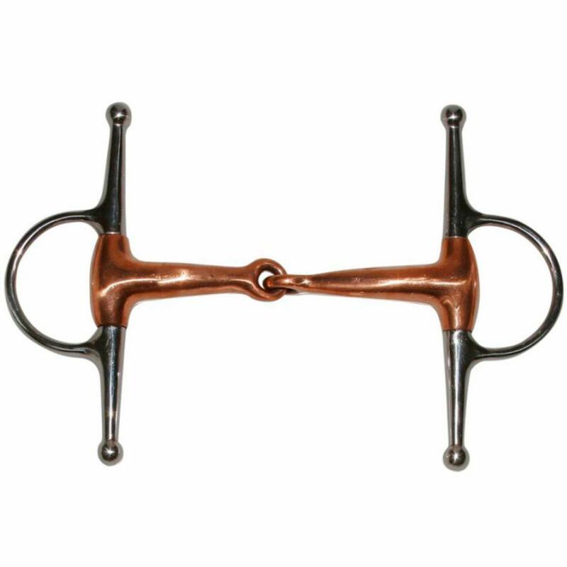 Roestvrijstalen paardenbit met massief koperen stangen Tattini ...