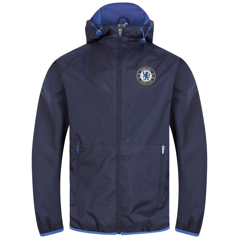 Chelsea FC Mens Jacket Shower Windbreaker OFFICIAL Football Gift ...