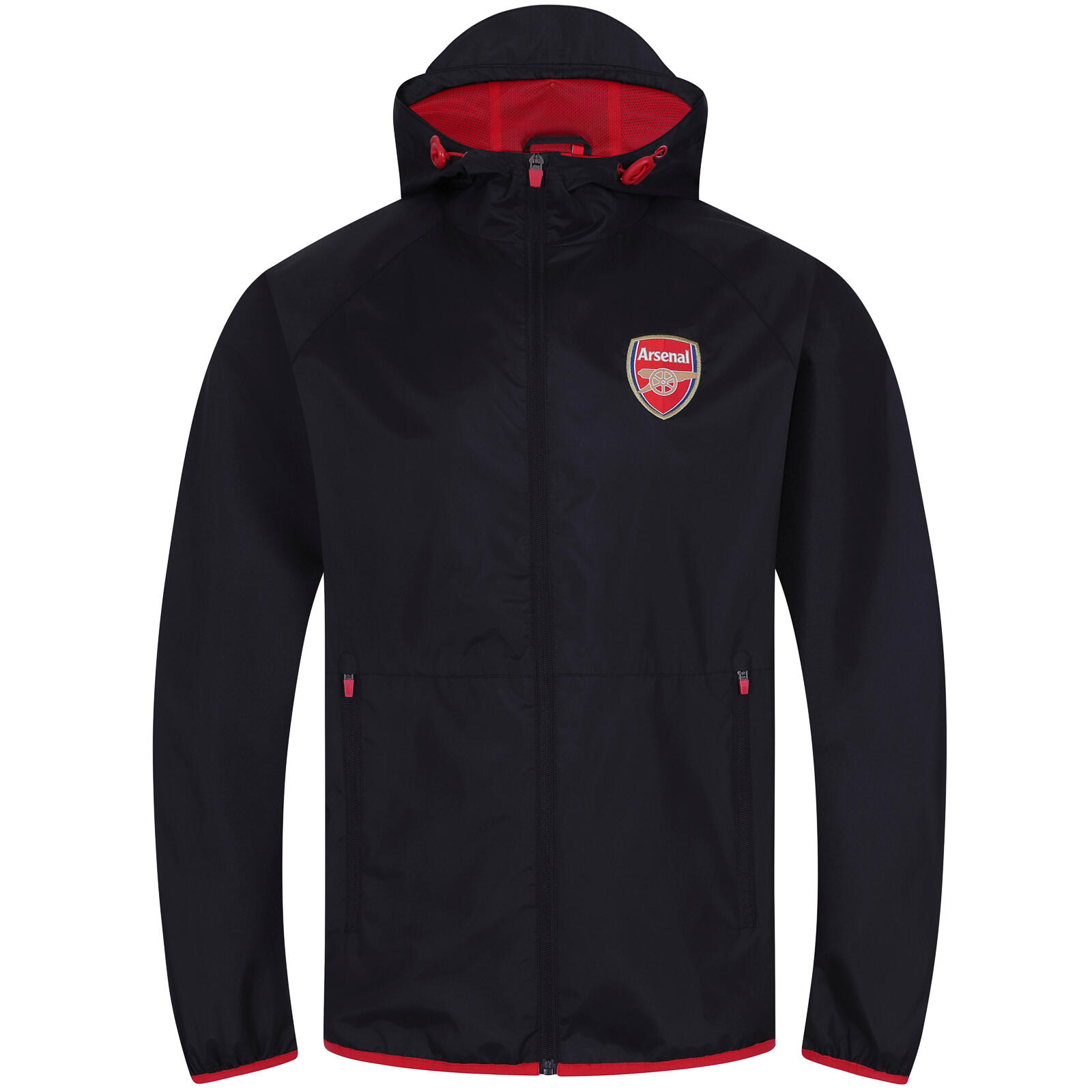 Arsenal FC Mens Jacket Shower Windbreaker OFFICIAL Football Gift ...