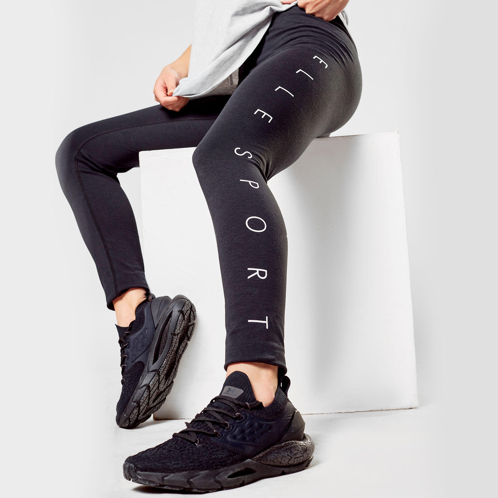 Elle Sport Womens Signature Leggings Active Fitness Gymwear ELLE SPORT ...