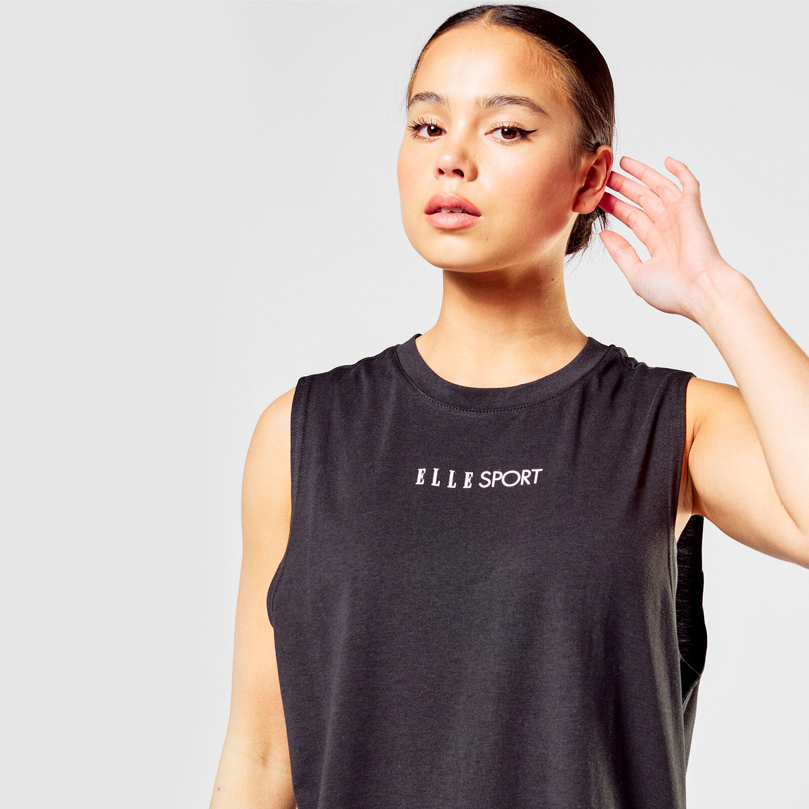 Elle Sport Womens Signature Vest Active Fitness Gymwear ELLE SPORT ...