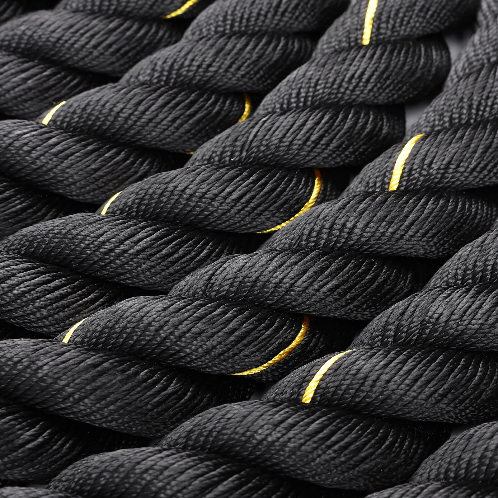 Combat Rope Cross Training 12M x 50MM zwart en geel | Decathlon