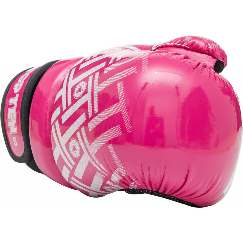 TOP TEN - Manusi de kickboxing “Glossy Block PRISM”, Top Ten, galben, L ...