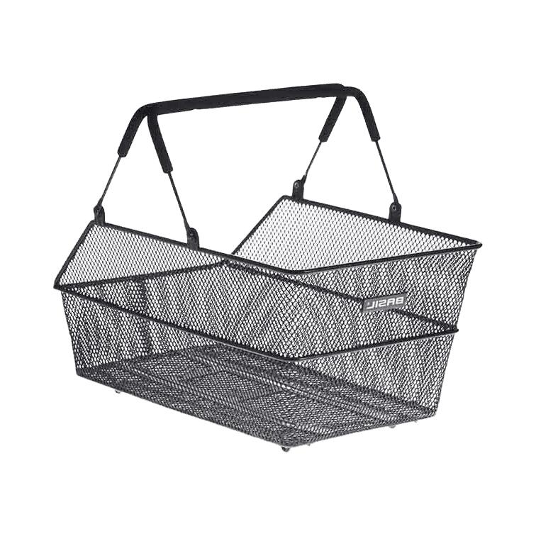 Basil Cento Multi System - Panier à vélo - à l'arrière - noir | Decathlon