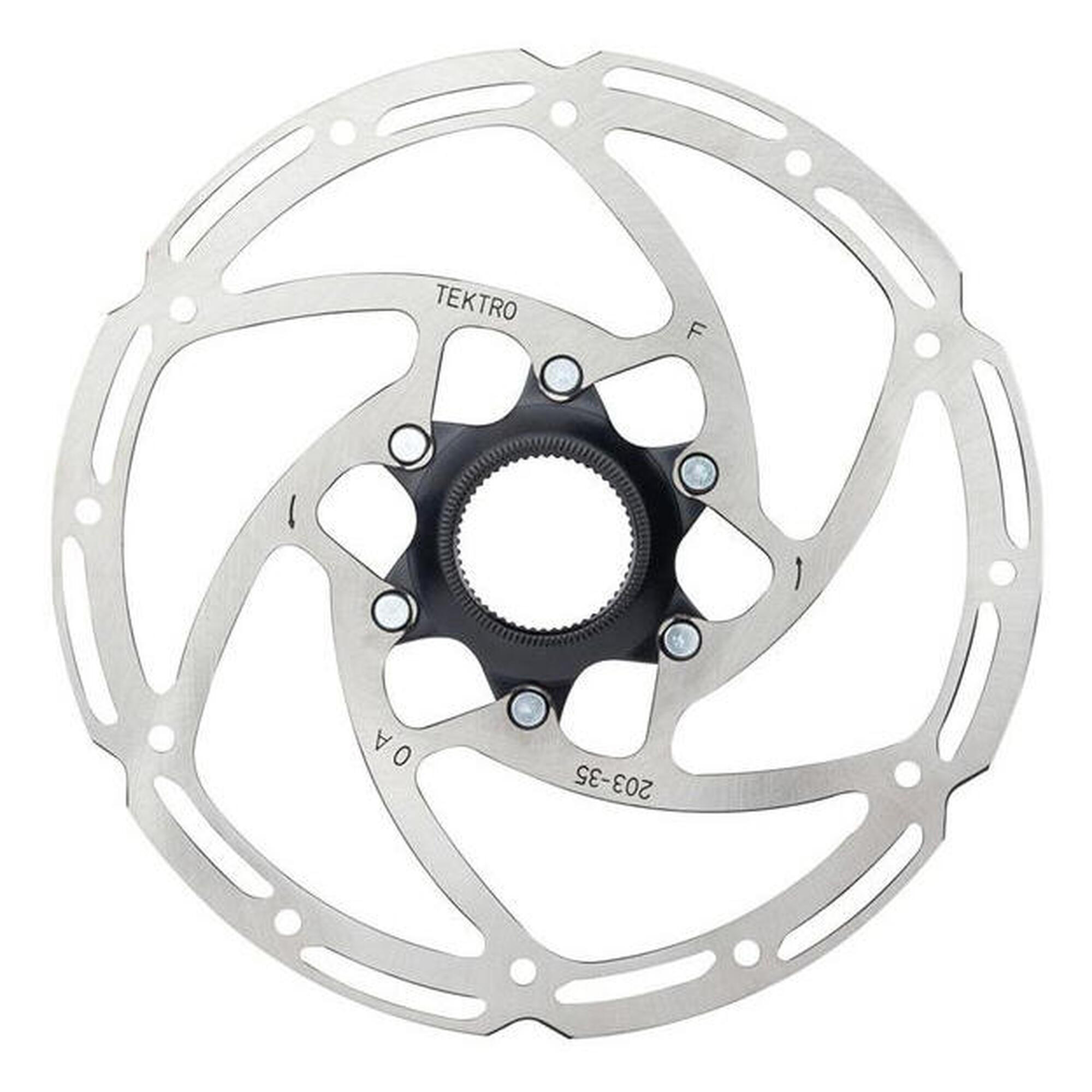 TEKTRO Tektro schijfrem rotor TR203-35 Ø203mm, Centerlock, Zilver | Decathlon