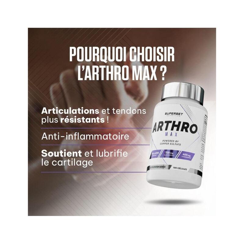 Soin articulations | ARTHRO MAX (100 caps) | SUPERSET NUTRITION | Decathlon