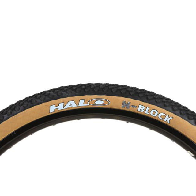 H-Block Dirt/Street Drahtreifen 26 Zoll - Schwarz/Skinwall HALO - DECATHLON