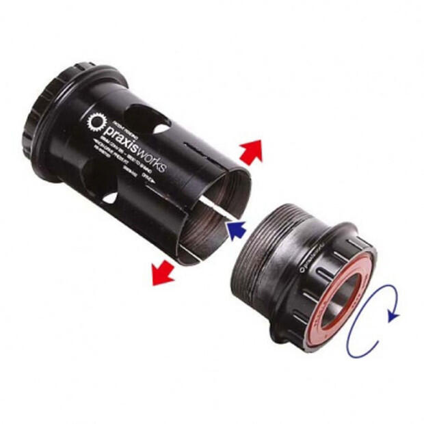 Adaptateur de pédalier Praxis M24 BB30 PF30 MTB 73 mm pour Shimano PRAXIS | Decathlon
