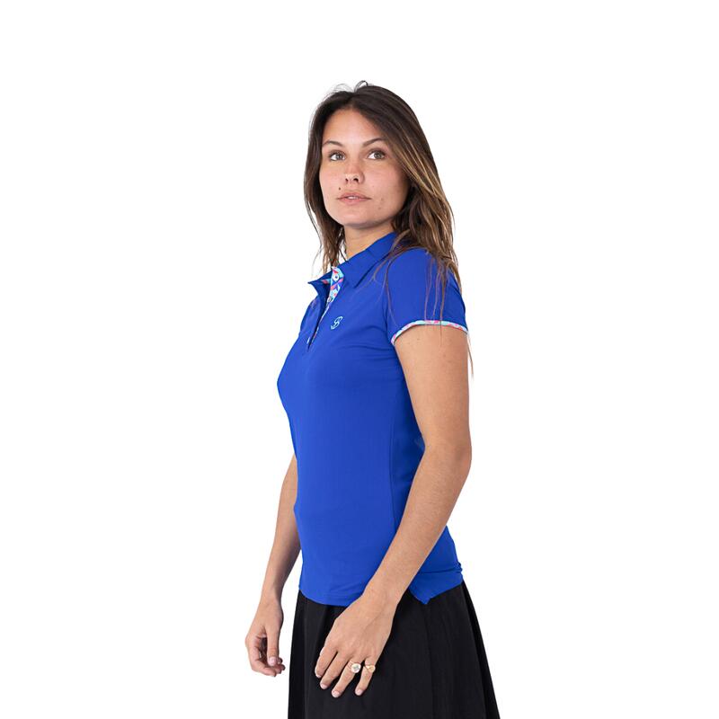 CHIBERTA CHIBERTA Golf Polo met korte mouwen Inca Dames Kobalt Blauw | Decathlon