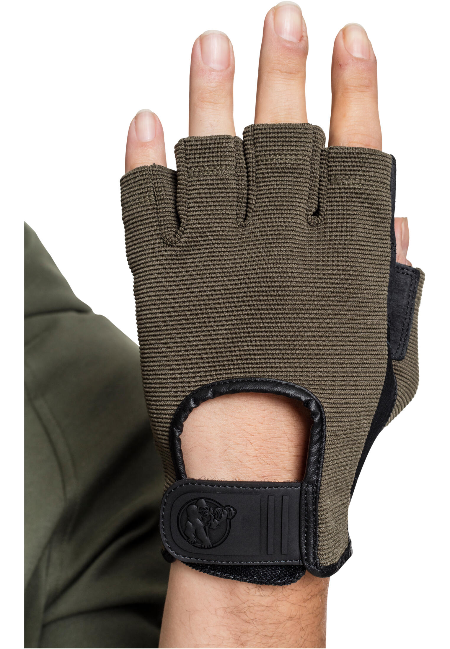 Gorilla Sports Leather Fitness Gloves with Adjustable Velcro Black/Pink ...