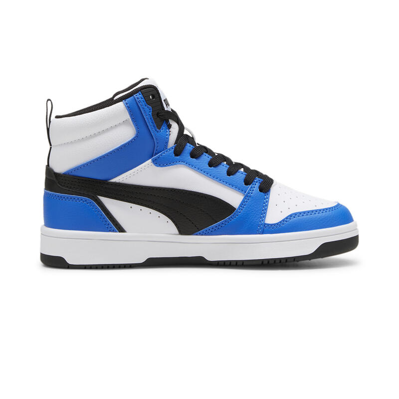 Rebound V6 Mid sneakers voor jongeren PUMA White Black Racing Blue ...