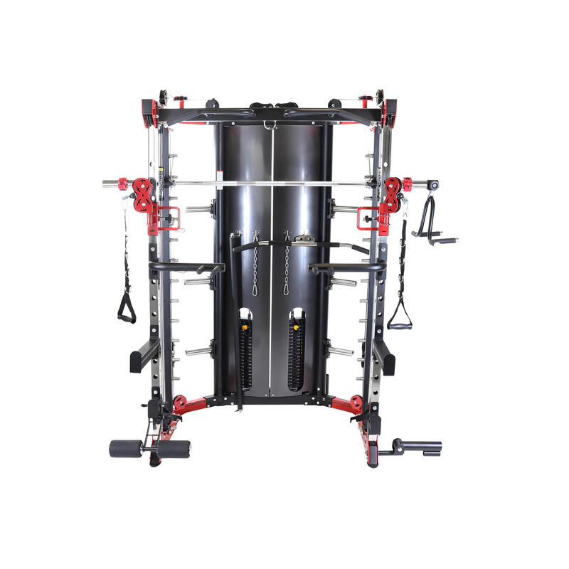 POWER RACK MULTIPOSTES CHARGES GUIDÉES | DIAM 50MM | MUSCULATION ...